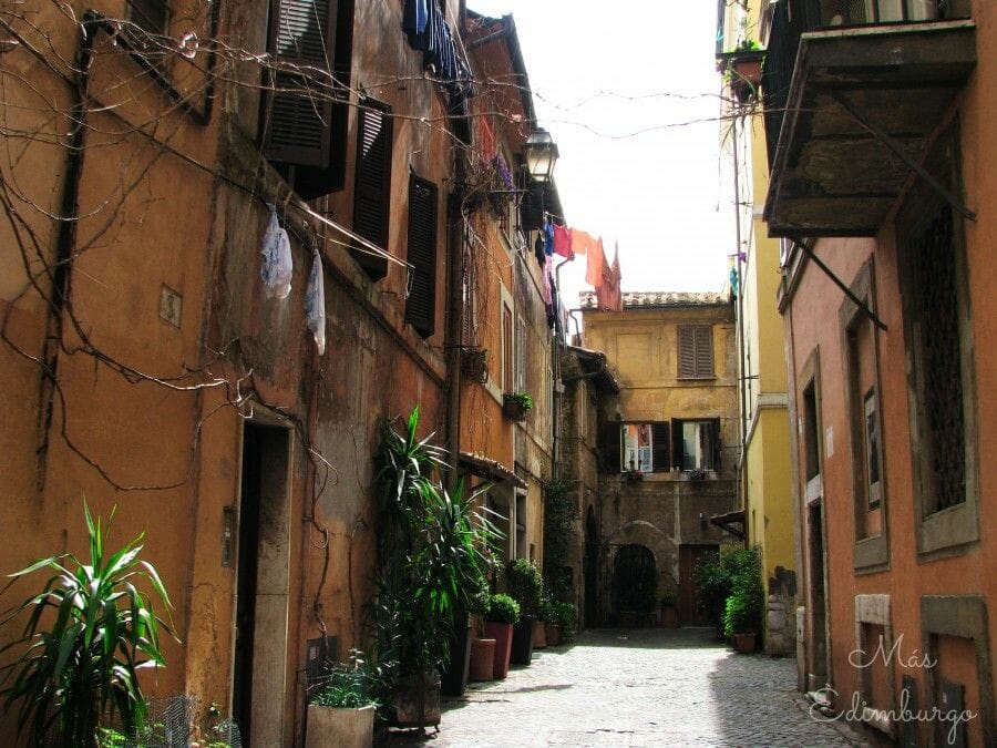 El barrio del Trastevere, callejuelas y encanto en Roma
